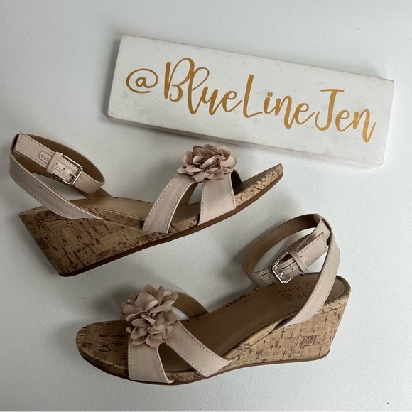 Naturalizer | Shoes | Naturalizer Areda Floral Cork Wedge Sandals ...